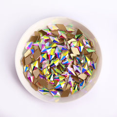 Rhombus Shape Crystal AB Flat Back Fancy Rhinestones – WholesaleRhinestone