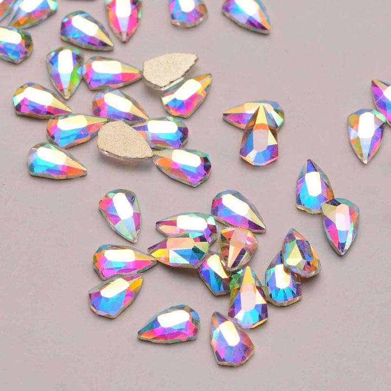 Shield Shape Crystal AB Flat Back Fancy Rhinestones – WholesaleRhinestone